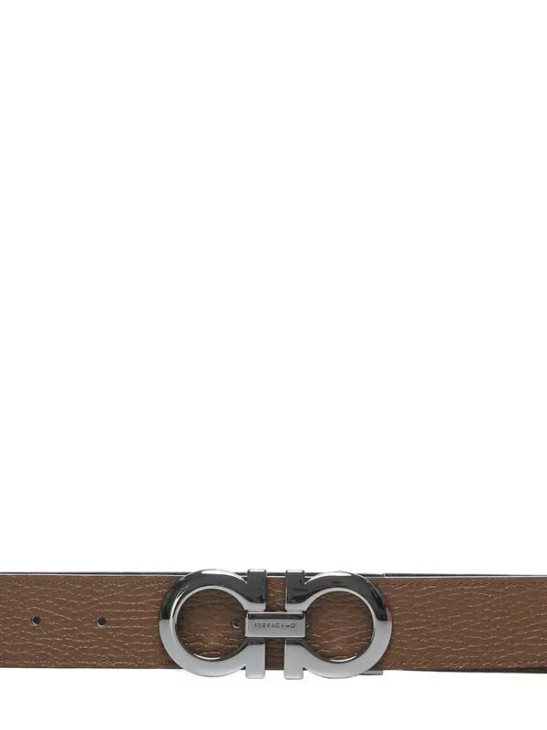 FERRAGAMO Gancini Reversible Leather Belt - Multicolor