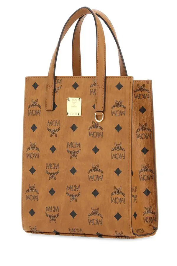 Mcm Monogrammed Canvas Shopping Tote - Multicolor