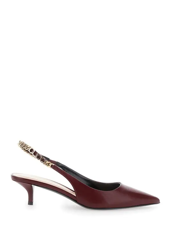 Gucci Leather Ancora Slingback Pumps - Multicolor