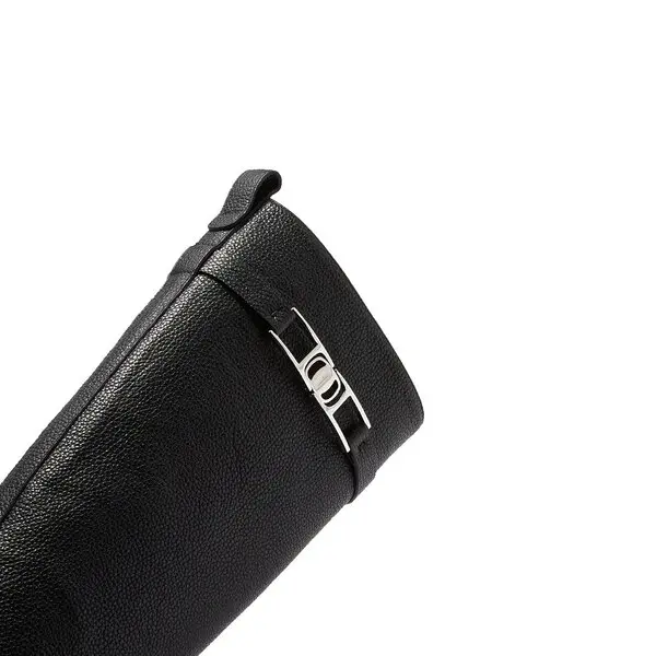 FERRAGAMO Leather Knee-high Boots With Silver-tone Hardware