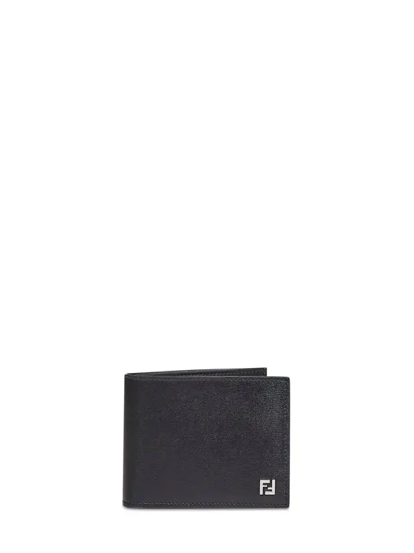 Fendi Black Squared Ff Bi-fold Wallet - Multicolor