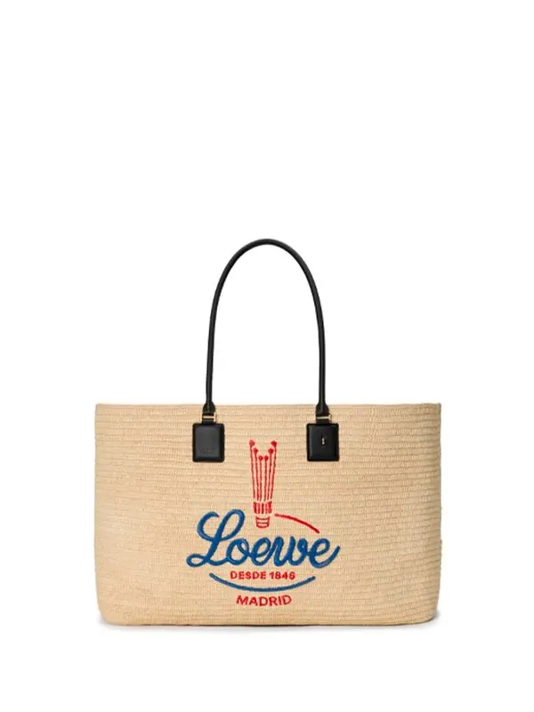 Loewe Extra Large Raffia Tote