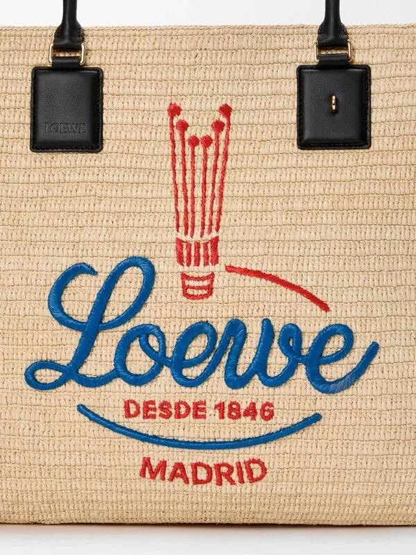 Loewe Extra Large Raffia Tote