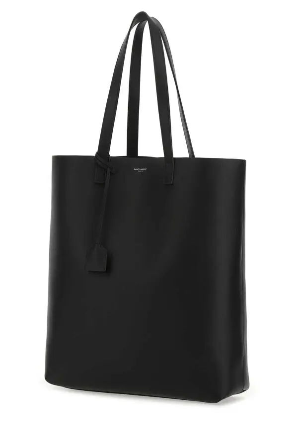 Saint Laurent Calfskin Shopping Bag - Black