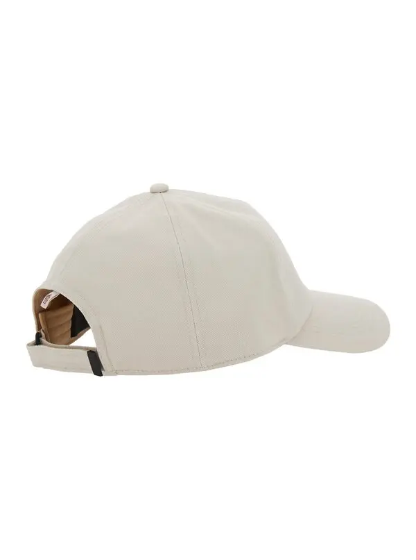 Moncler Cotton Baseball Cap With Embroidered Logo - Multicolor