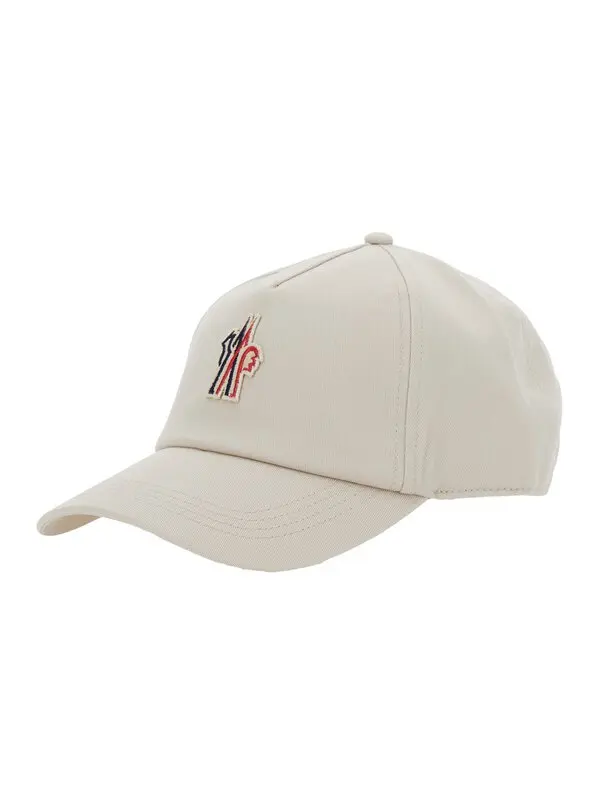 Moncler Cotton Baseball Cap With Embroidered Logo - Multicolor