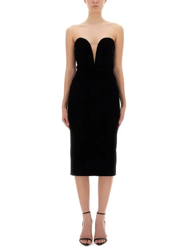 TOM FORD Velvet Cocktail Dress - Black