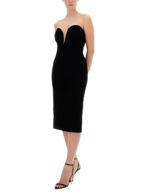 TOM FORD Velvet Cocktail Dress - Black