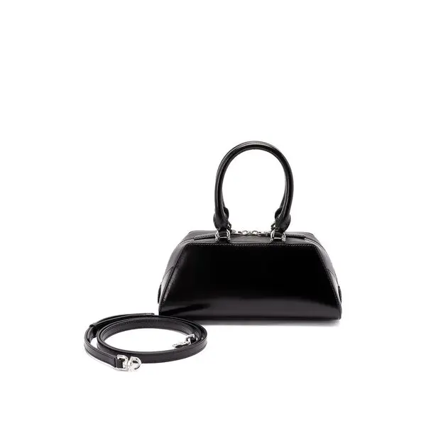 Givenchy Calf Leather Trapezoidal Tote Bag - Black