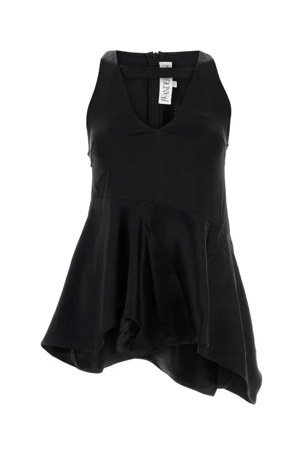 JW Anderson Satin Top - Black