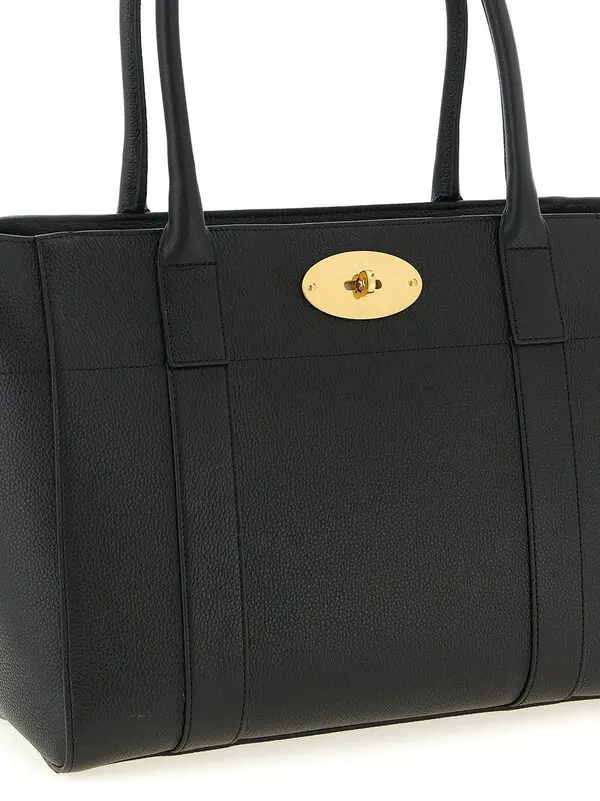 Mulberry Bayswater 9 To 5 Hammered Leather Handbag - Black