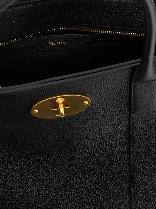 Mulberry Bayswater 9 To 5 Hammered Leather Handbag - Black