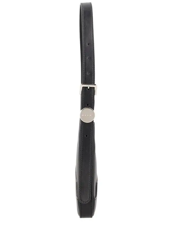 Marni Leather Shoulder Bag - Black