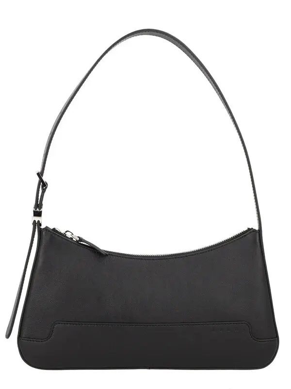 Marni Leather Shoulder Bag - Black