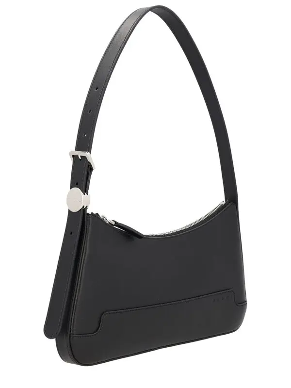 Marni Leather Shoulder Bag - Black