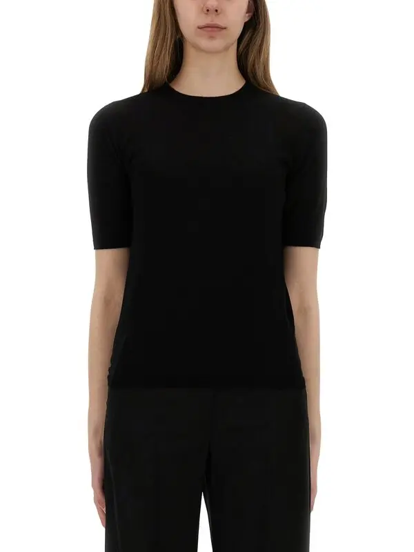 Max Mara Jersey Jeric Knit Top - Black