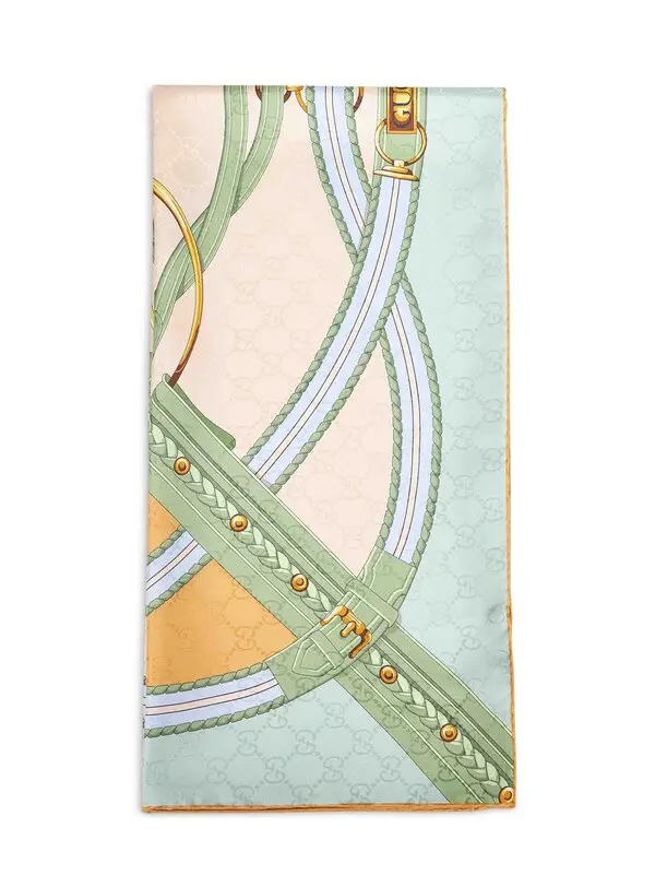 Gucci Printed Silk Jacquard Carr - Multicolor