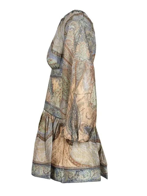 Zimmermann Wanderlust Mini Dress - Gray