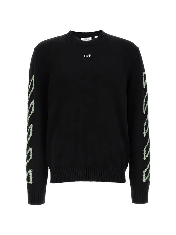 Off-White Arrows" Embroidered Crewneck Sweater