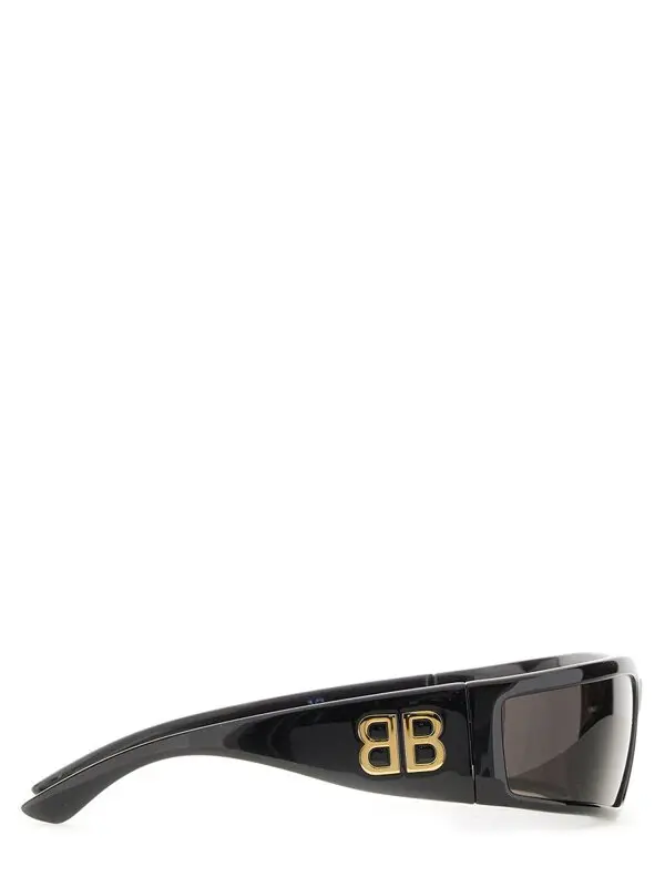 Balenciaga Sunset Rectangle Sunglasses - Black