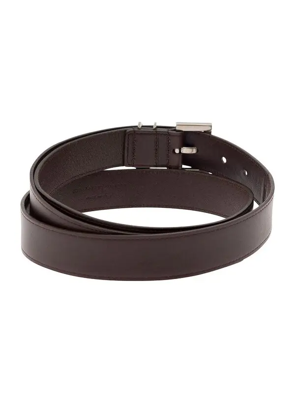 Saint Laurent Cassandre Leather Belt - Multicolor