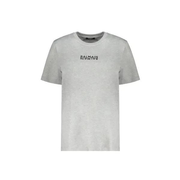 Balmain Logo T-shirt - Gray