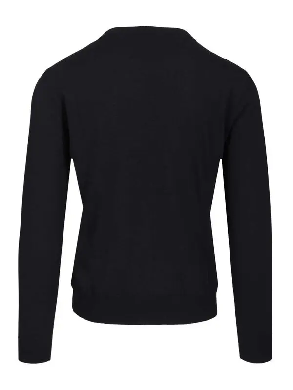 Valentino Garavani Vlogo Wool Crew Neck Sweater