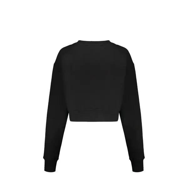 Balmain Cropped Logo Sweatshirt - Black