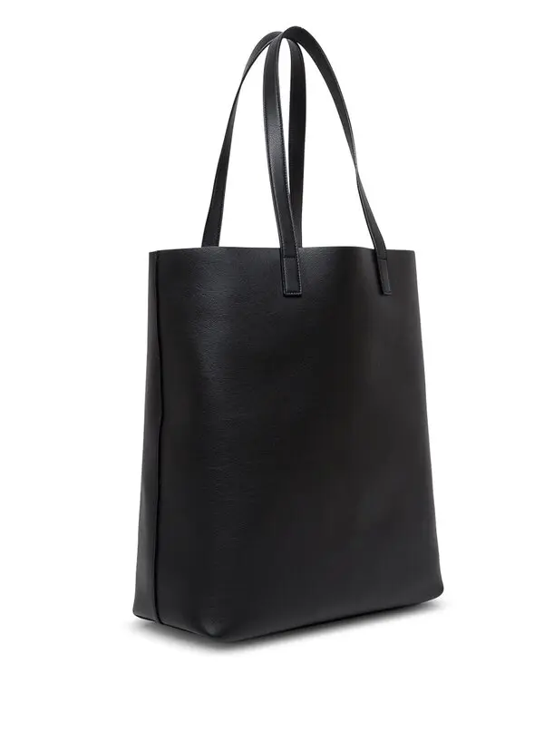 Saint Laurent Shopping Bold Handbag In Leather - Black