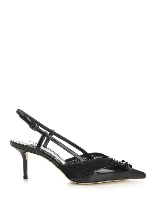 JIMMY CHOO Afia Mesh Décolleté 65 Pumps - Black