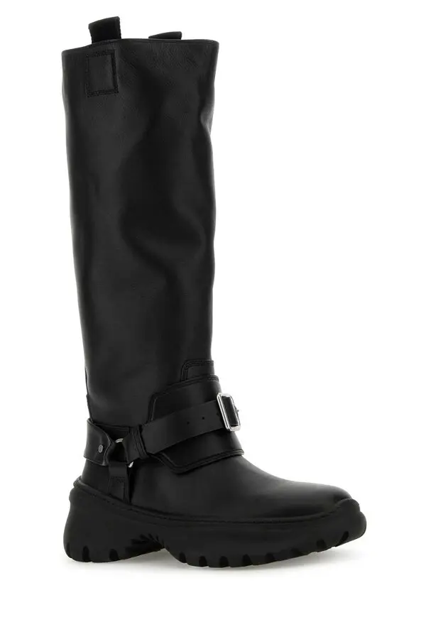 Burberry Leather Stomp Boots