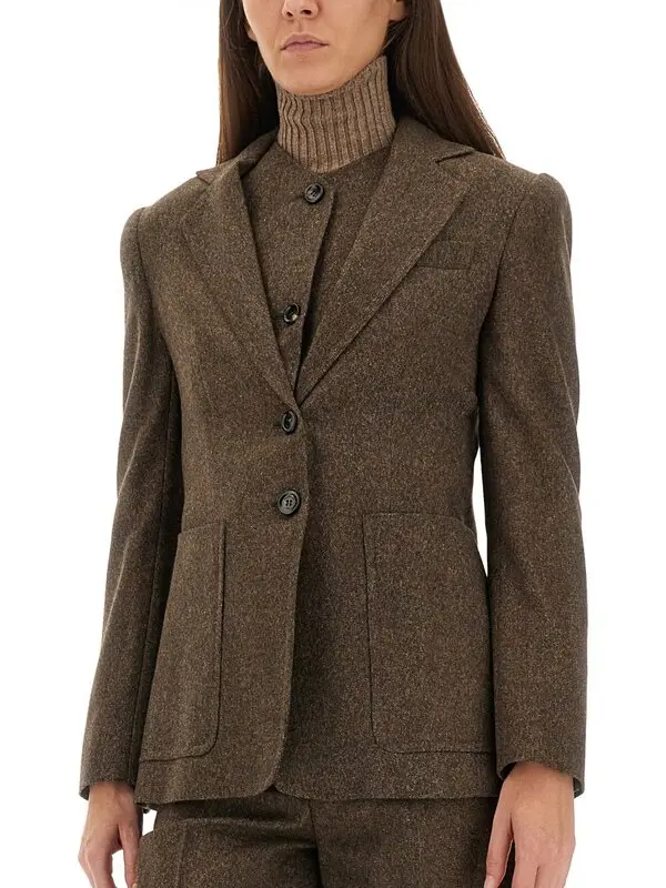 Max Mara Fitted Virgin Wool Jacket