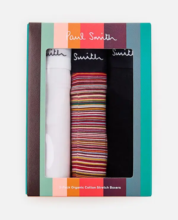 Paul Smith Men Trunk 3 Pack Mix Sign - Multicolor