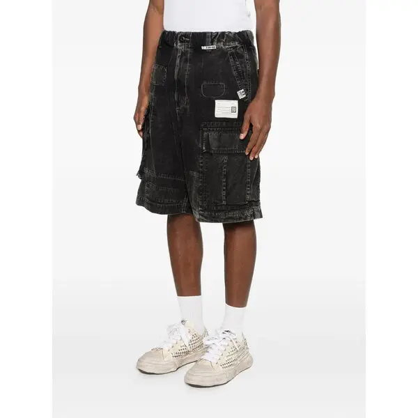 Mihara Yasuhiro Cotton Cargo Shorts - Black