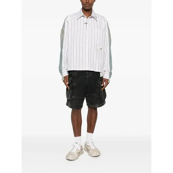 Mihara Yasuhiro Cotton Cargo Shorts - Black