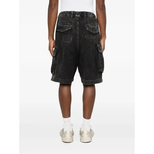Mihara Yasuhiro Cotton Cargo Shorts - Black