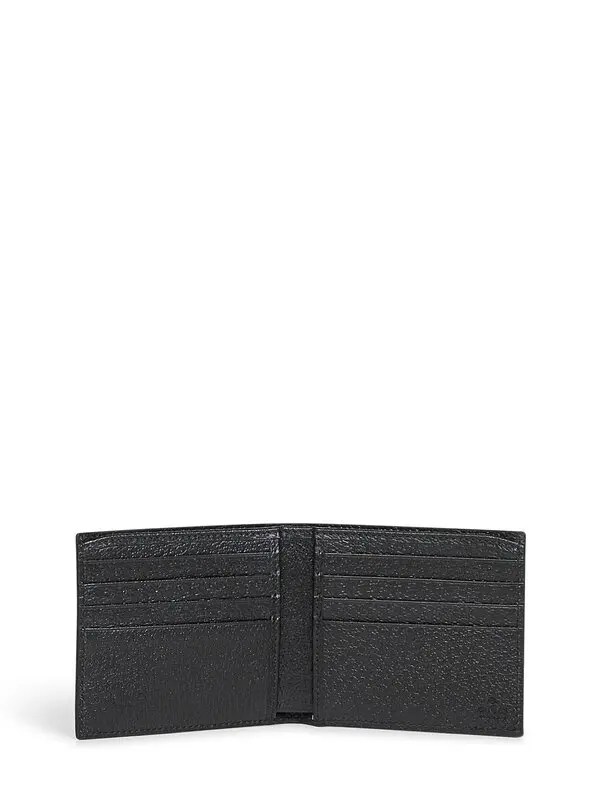 Gucci Black Gg Marmont Bi-fold Card Case Wallet - Multicolor