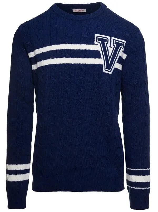 Valentino Garavani Virgin Wool Vlogo Crewneck Sweater