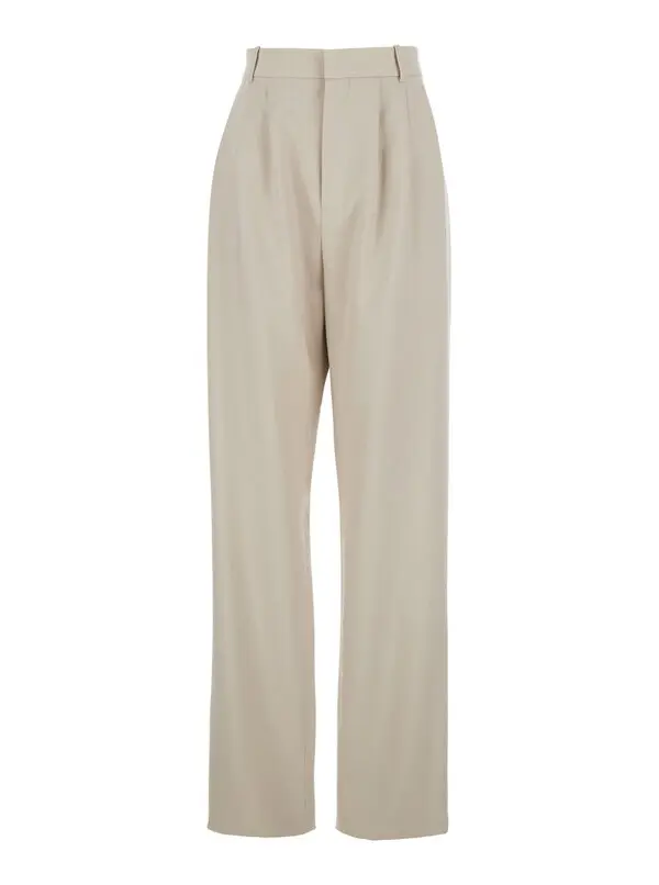 Saint Laurent Wool Pants With Belt Loops