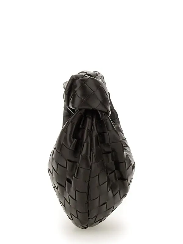 Bottega Veneta Mini Jodie Bag Woven Lamb Skin - Brown