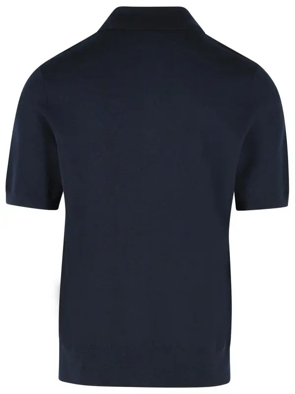 Burberry Marcus' Navy Cashmere Polo Shirt