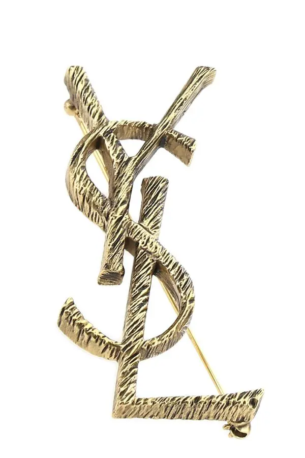 Saint Laurent Opyum Brooch - Gold