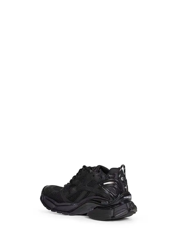 Balenciaga Matte Black Mesh And Nylon Runner Sneakers - Multicolor