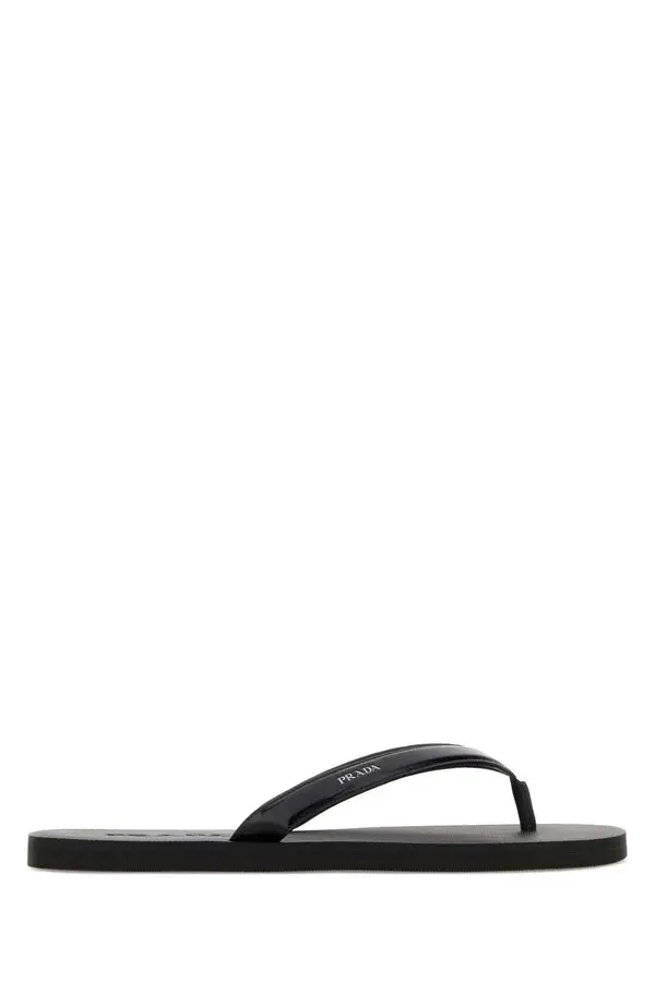 Prada Leather Thong Slippers