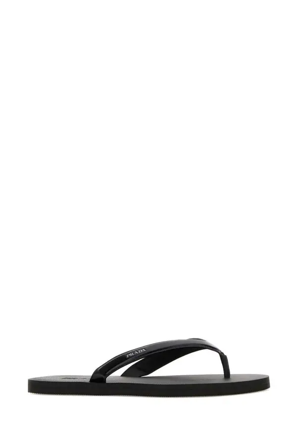 Prada Leather Thong Slippers