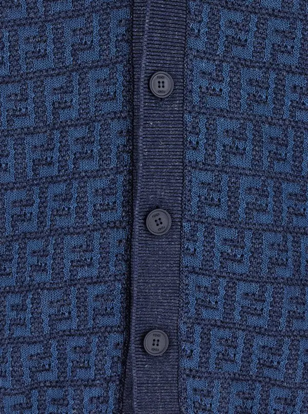 Fendi Ff Crochet Cardigan