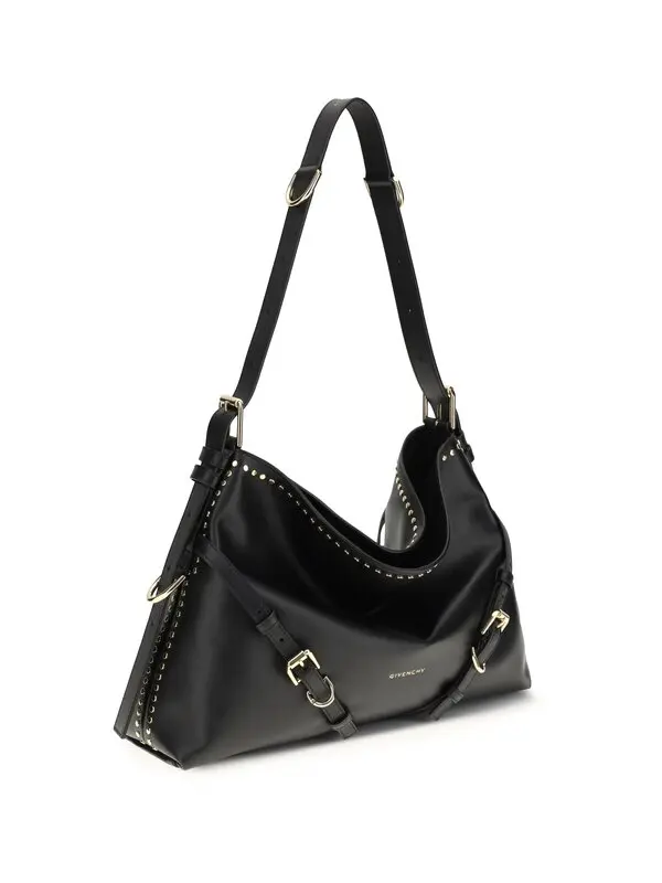 Givenchy Large Voyou Shoulder Bag In Shiny Leather