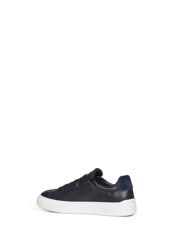 FERRAGAMO Gancini Leather And Suede Sneakers