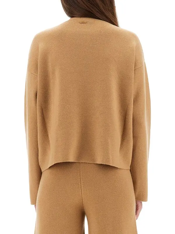 Max Mara Jersey Zibello Wool And Cashmere Blend Pullover - Cream
