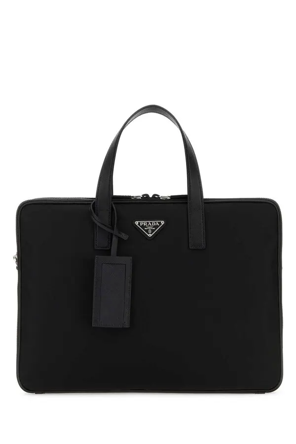 Prada Nylon Briefcase - Black